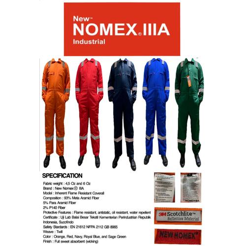 Jual Wearpack Coverall NEW NOMEX IIIA ARAMID - Anti Api/Bara ...