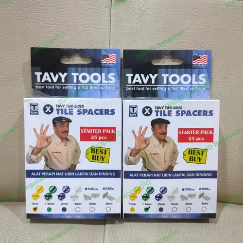 Jual TAVY TOOLS Tile Spacers Spacer Keramik Marmer Granit Kemasan 25 ...