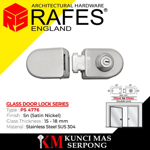 Jual Glass Door Lock KMS PS 4776 Kunci Pintu Kaca RAFES - Kota ...