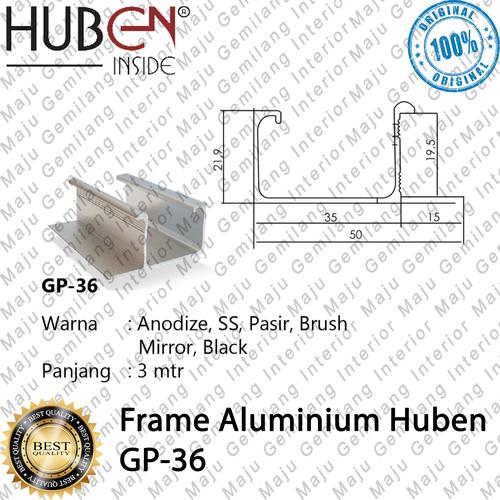 Jual Frame Profil Handle Alumunium Aluminium HUBEN GP 36 Varian ...