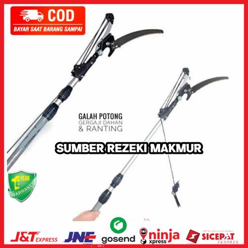 Jual Alat Potong Dahan Ranting Pohon Gunting Kayu Gergaji Galah 3M ...