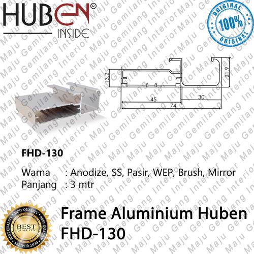 Jual Frame Profil Handle Alumunium Aluminium HUBEN FHD 130 Varian ...