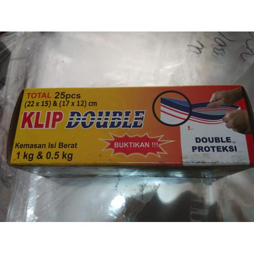 Jual Plastik Klip Double - LDPE (Campur 22x15 cm dan 17x12 cm ...