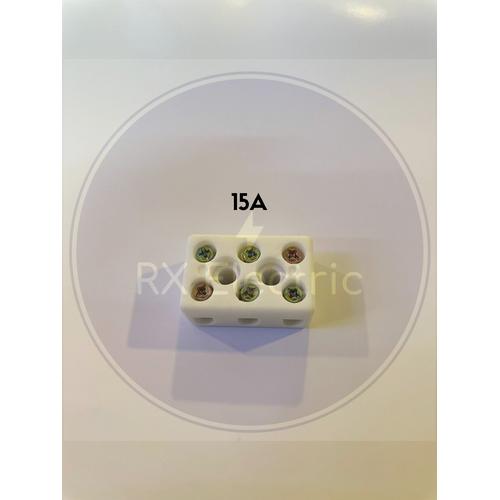 Jual Terminal Block Keramik 3 Pole 15A - Jakarta Barat - RX Electric ...