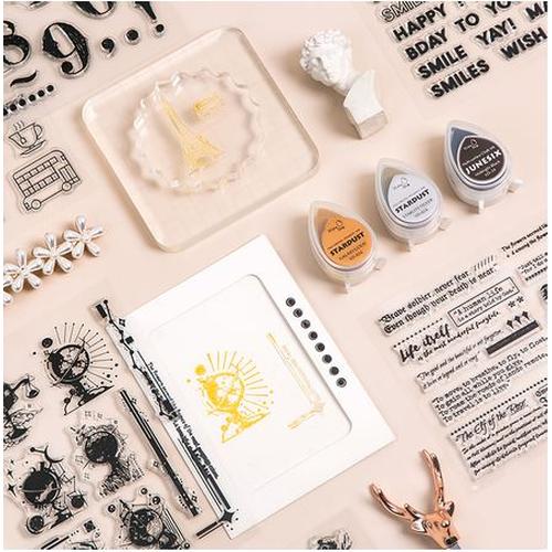 Jual Clear Stamp (Stempel Transparan/Bening - Mixed Thema G01 - SHAPE ...