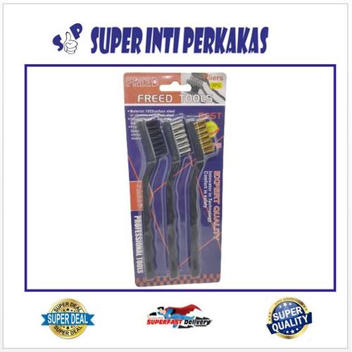 Jual FREED SIKAT KAWAT LAS SET 3 PCS 7 INCH WIRE BRUSH BESI PENGELUPAS ...