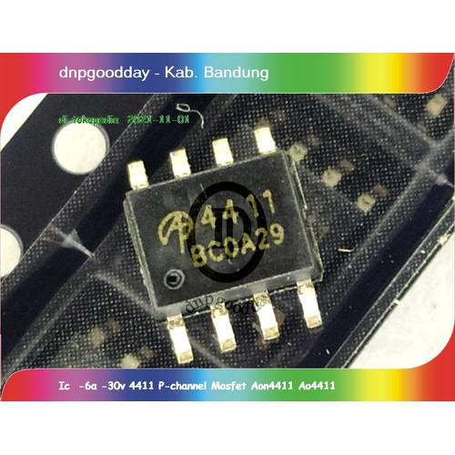 Jual Ic -6a -30v 4411 P-channel Mosfet Aon4411 Ao4411 - Kab. Bandung ...