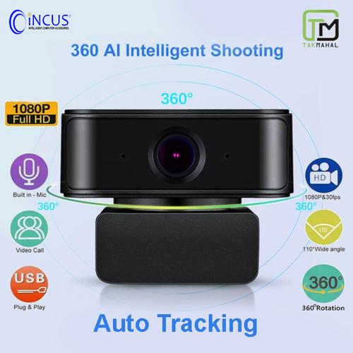 Jual Camera Webcam Full HD 1080p Rotasi 360 derajat Auto Tracking with ...