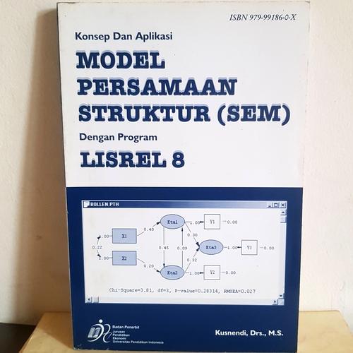 Jual Konsep dan aplikasi model persamaan struktur (SEM) - Jakarta ...