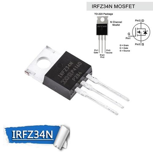 Jual MOSFET IRFZ34N TO-220 N-Channel IRFZ 34N Transistor Mosfet IRFZ 34 ...