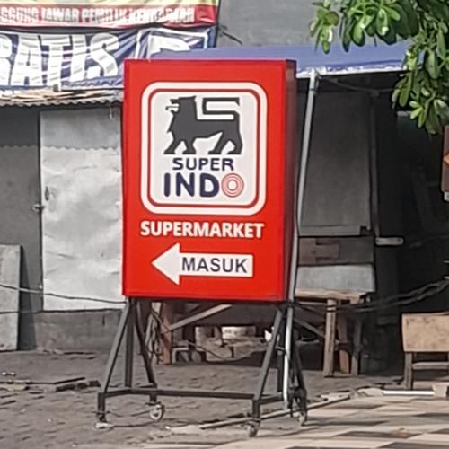 Jual sign standing box parkir logo roda t150cm - Kota Surabaya ...