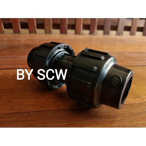 Jual Sock HDPE 20mm 1/2" Coupling Compression Socket Fitting Pipa HDPE ...
