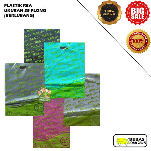 Jual Kantong Plastik HD Plong 35x50 isi 100 lembar merk REA packing ...