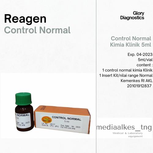 Jual Reagen Control Normal 5ml Glory Diagnostics | Kontrol Human ...