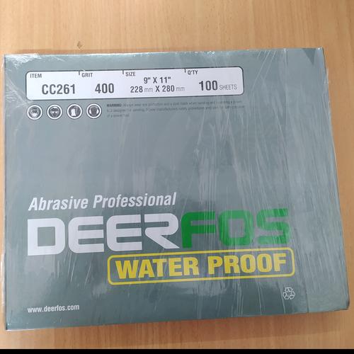 Jual Abrasive deerfos grade 400 cc261 9x11 Kertas Amplas per lembar ori ...