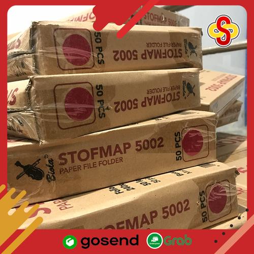 Jual Stopmap / Map Biola 5002 Kertas Buffalo Folio Isi 50 pcs - Merah ...