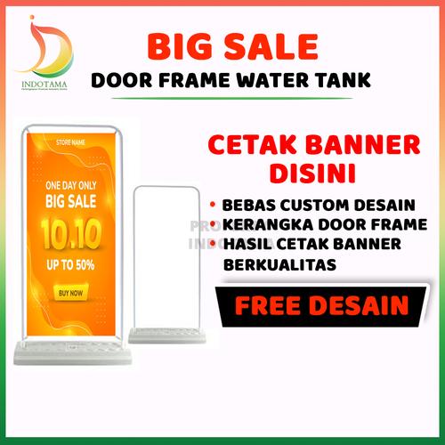 Jual Door frame Banner Stand Banner DoorFrame Plus Cetak (Free Desain ...
