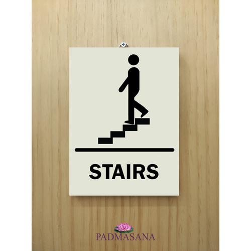 Jual TPS-068 Papan tanda sign hiasan dinding walldecor STAIRS tangga ...