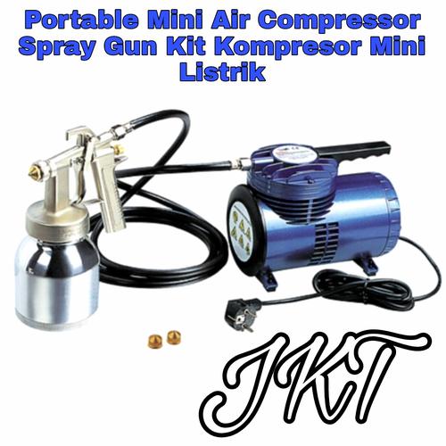 Jual Compresor Portable Spray Gun Kit Kompresor Mini Listrik - Jakarta ...