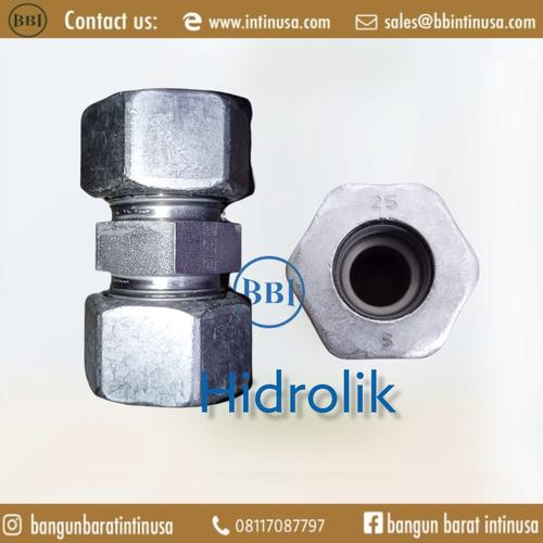 Jual Union Tube Fitting 25S Pipa Connector 25 mm Steel Baja STAUFF ...