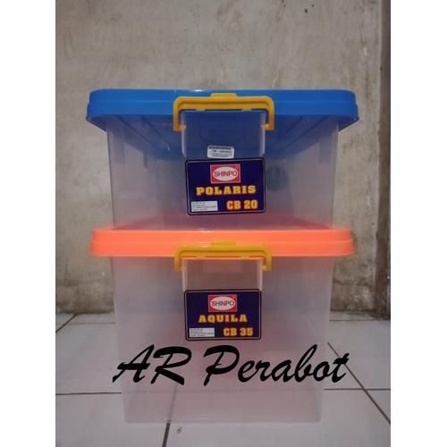 Jual Container Box Shinpo CB 20 30 35 45 liter/Kotak Tempat Penyimpanan ...