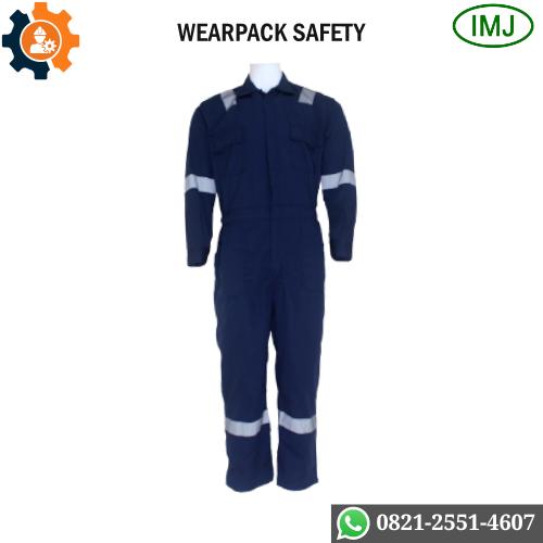 Jual Wearpack Safety Dongker Navy / Coverall Proyek / Baju Kerja Safety ...