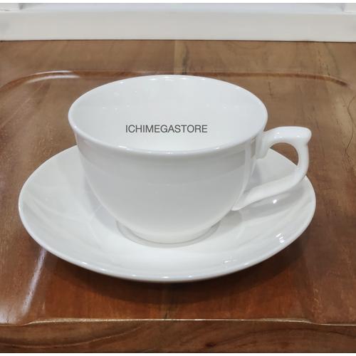 Jual Cangkir Kopi Keramik Kopitiam dan Tatakan Coffee Cup Fine Bone ...