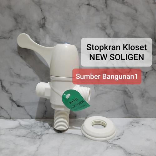 Jual Stopkran SOLIGEN keran T shower kloset closet plastik kran cabang ...