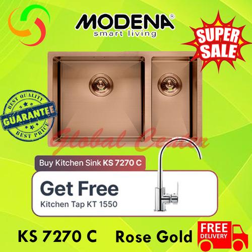 Jual Kitchen Sink Modena KS 7270 C Rose Gold Original - Jakarta Barat ...