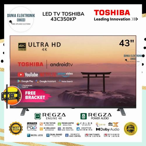 Promo LED TV TOSHIBA 43C350KP 43 INCH SMART ANDROID TV UHD 4K REGZA ...
