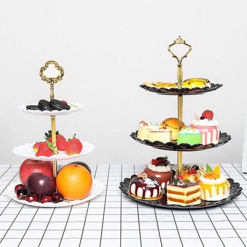 Jual Rak Tingkat Susun Kue Buah Dessert ala Restoran Pesta Acara Cake ...