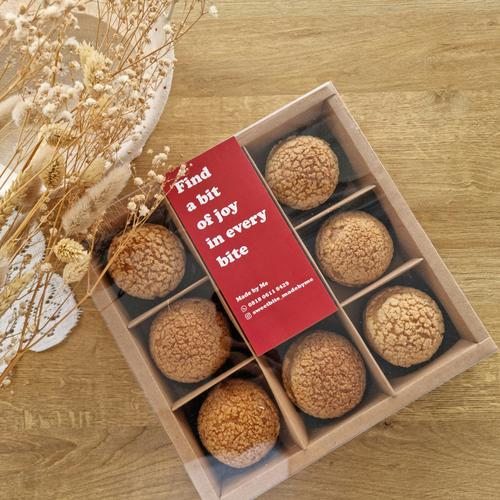 Jual 9 pcs Choux au craquelin/choux/kue sus/kue soes/crispy cream puff ...