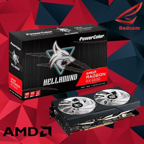 Jual POWERCOLOR HELLHOUND AMD RADEON RX 6600 8GB GDDR6 RX6600 8GBD6 ...