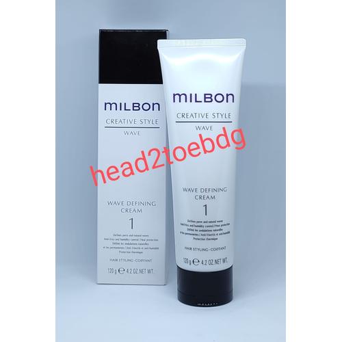 Jual MILBON STYLE WAVE DEFINING CREAM 1 (120ml) - Kota Bandung - head2toebdg1 | Tokopedia