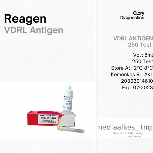 Jual Reagen VDRL 250 Test Glory Diagnostics - Kota Tangerang Selatan ...