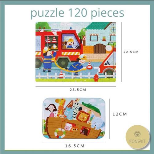 Jual Puzzle in Tin Box - Puzzle Anak 120 Pieces - Zoo - Jakarta Utara ...