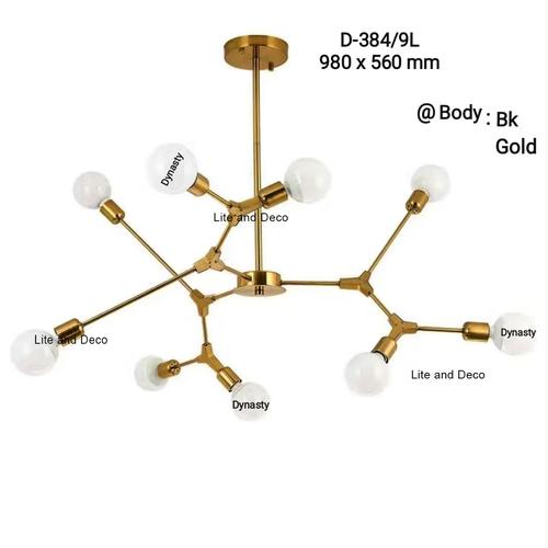 Jual LAMPU GANTUNG MINIMALIS BESI 9 LAMPU - Gold - Jakarta Utara - Lite ...