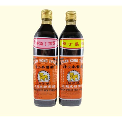 Jual Chan Kong Thye Black Sweet Rice Vinegar 750ml Cuka Hitam - Yellow ...
