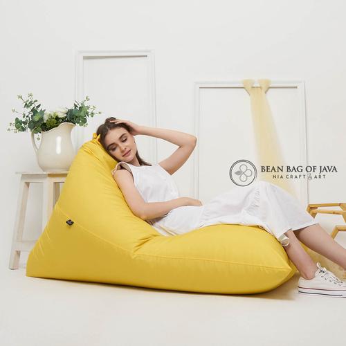 Promo Bean Bag of Java Triangle | Size L | Beanbag Waterproof | Cover + ISI - Green - Jakarta ...