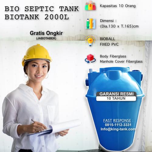 Jual TANGKI Septic Tank BIOFIL BIOTANK 2000 Liter / 2m3 - Jakarta Barat ...