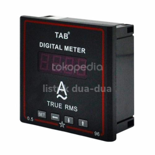 Jual Ampere Meter digital 96x96 TAB Via ct /5a Ampermeter digital ...