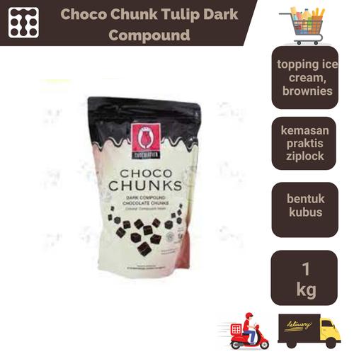 Jual CHOCO CHUNK TULIP DARK COMPOUND 1 KG - Jakarta Selatan ...
