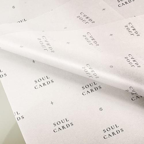 Jual CUSTOM WRAPPING PAPER 22x50 cm, TISSU PAPER KERTAS PACKAGING PUTIH ...