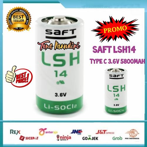 Jual Battery Saft LSH14 Series Type C 3,6v 5800Mah 5.8ah Batterai Saft ...