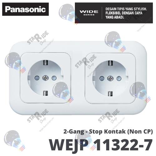 Jual IB Inbow Stop Kontak Non CP 2 Gang Panasonic WEJP11322-7 Wide ...