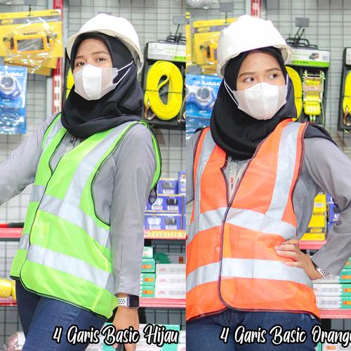Jual ROMPI SAFETY PROYEK 4 GARIS BASIC - Orange - Kota Palu - KING ...