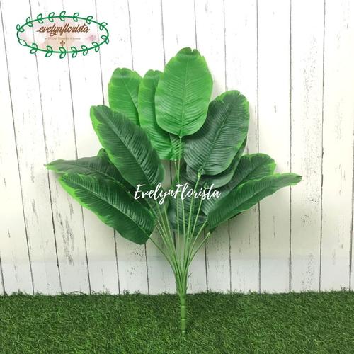 Jual Daun Hias Talas Pisang X12 Plastik Dekorasi Pohon Tanaman Hijau ...