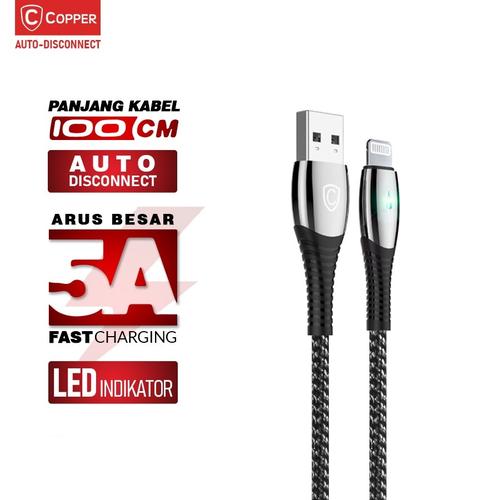 Promo COPPER LIGHTNING Kabel Data Auto Disconnect Chrome Series | For ...