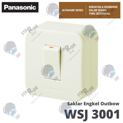 Jual OB Outbow Saklar Engkel Tempel Panasonic WSJ 3001 Alphacube Series ...