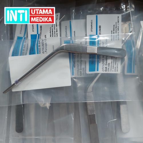 Jual Pinset Telinga 12cm Bengkok Ear Dressing Forceps 12cm Vinset ...
